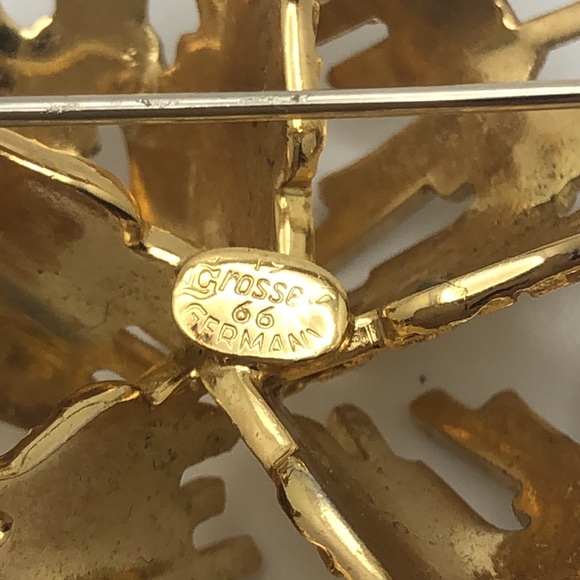 Grosse | Jewelry | Grosse Germany 966 Stunning Brutalist Brooch Signed ...